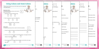 Semi-Colons, Colons and Dashes - Punctuation KS2