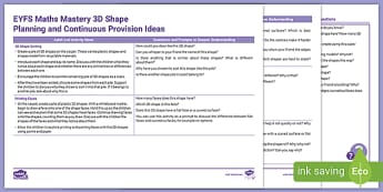 Shape, Space & Measures Activities - EYFS Resources