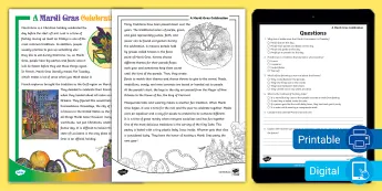 Mardi Gras Reading • Twinkl.com