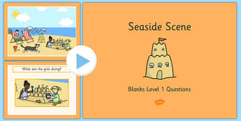 General Scenes with Blanks Levels of Questions - Twinkl