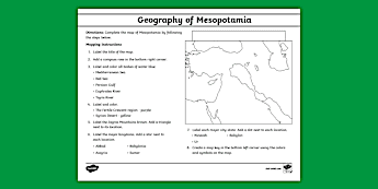 Nile and Mesopotamia Maps | twinkl.com