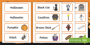 Halloween Word Cards • Twinkl.co.uk