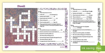 Diwali Crosswords | twinkl.com.au