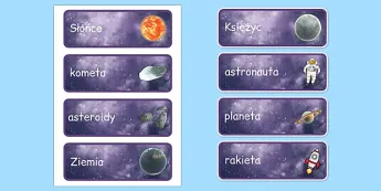 Space Word Cards | twinkl.com.au
