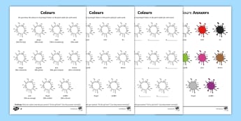 Welsh Colours | Primary Resources Wales | Lliwiau Cymreig