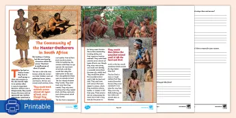 Hunter-Gatherers History | twinkl.co.uk