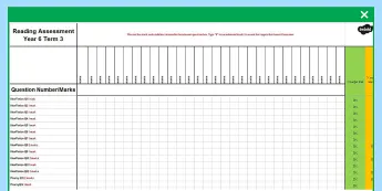 Education Assessment Spreadsheet • Twinkl.com.au
