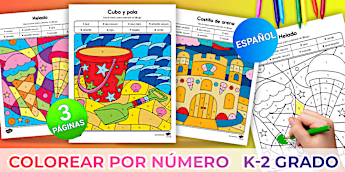 Spanish Color By Numbers | twinkl.com