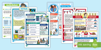 Monthly Comprehension Packs - KS1 Reading Comprehension Worksheets