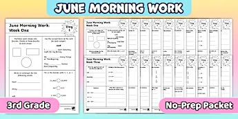 Third Grade Morning Work | twinkl.com