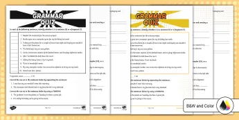 Sixth Grade Grammar Lessons | twinkl.com