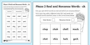 Real and Nonsense Words | twinkl.co.uk