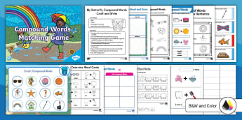 Compound Words Worksheets | Kindergarten | Twinkl - Twinkl