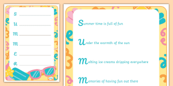 Summer Poems | twinkl.co.uk