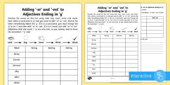 Adjectives and Adverbs Year 2 (Ages 6 - 7) - Twinkl