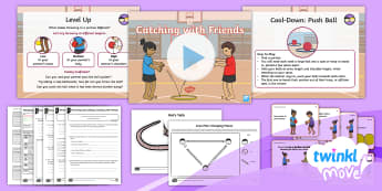 PE Ball Skills - KS1 - Throwing and Catching - Twinkl Move