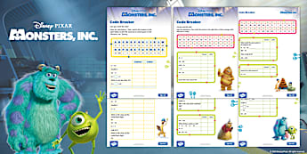 Disney Pixar Monsters, Inc. Activities, Games & Resources