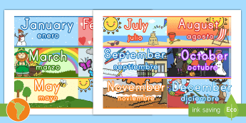 English Months of the Year | twinkl.com