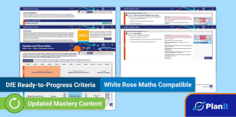 KS1 White Rose Maths Steps to Progression Planning Overviews