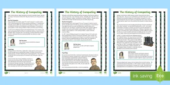 History of Computers | twinkl.co.uk
