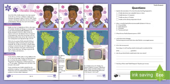 Famous People and Celebrities - KS2 Reading Comprehension