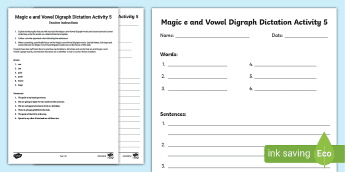 Vowel Digraph Activities | twinkl.co.uk