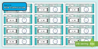 Telling Time Cards | twinkl.com.au