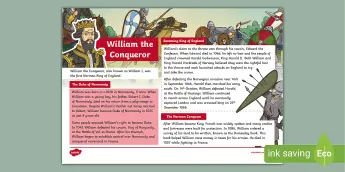 William the Conquerors | twinkl.co.uk