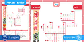 Advent Crossword Puzzles | twinkl.com.au