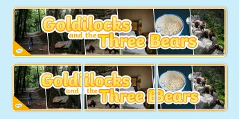 Goldilocks and the Three Bears Banners | twinkl.co.uk