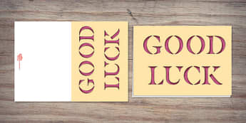Good Luck Greeting Cards | Twinkl Party - Twinkl