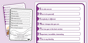 Identity Literature Resources | twinkl.co.uk