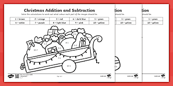 Christmas Subtraction Activities | twinkl.co.uk