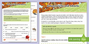 Autumn Adverbs | twinkl.com.au