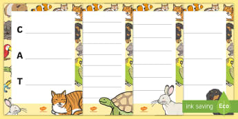 Acrostic Poem Templates | Years 1 & 2 | Primary Resources