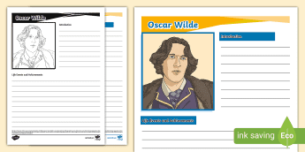 Oscar Wilde Biographies | twinkl.co.uk