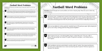 Seventh Grade Word Problems | twinkl.com