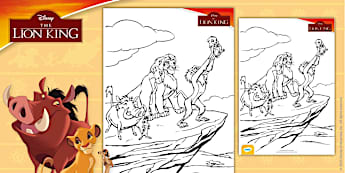 Disney The Lion King Colouring Pages | Twinkl - Twinkl
