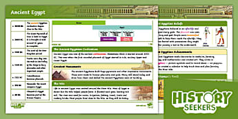 Ancient Egypt Year 3 - History Seekers - Twinkl