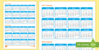 School Calendars | Australian Calendar Templates - Twinkl