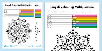 Colour by Multiplication - Twinkl