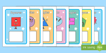 Classroom Signs & Labels - 2D Shapes - Ages 0-5 - Malta