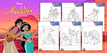 Disney Aladdin Colouring Pages and Activities | Twinkl