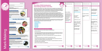 Mark-Making | Fine Motor Skills Plans | EYFS Planning | EYFS