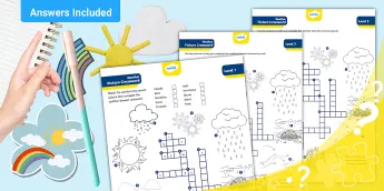 Weather Crossword Puzzles | twinkl.com.au