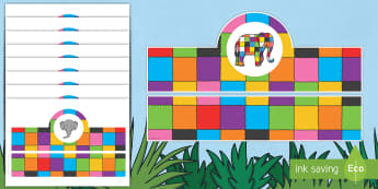 Elmer- Story and Role Play - Twinkl