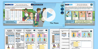 Resources for Year 6 to Find the Mean - KS2 Maths Curriculum