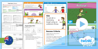 Target Games Outdoor - , Year 2, Move Australia, Physical Education, PE,