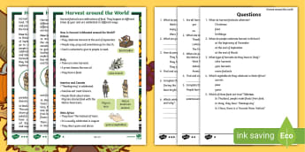 KS1 Harvest Festival Activities / Worksheets - Twinkl