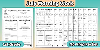 Morning Work Worksheets & Printables | Grade 1 | Twinkl